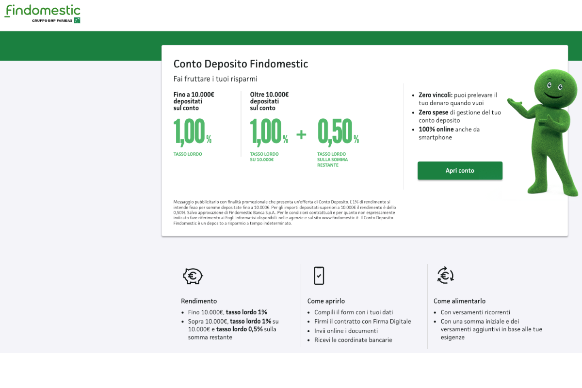 Conto Deposito Findomestic: Opinioni e Interessi - GUIDA