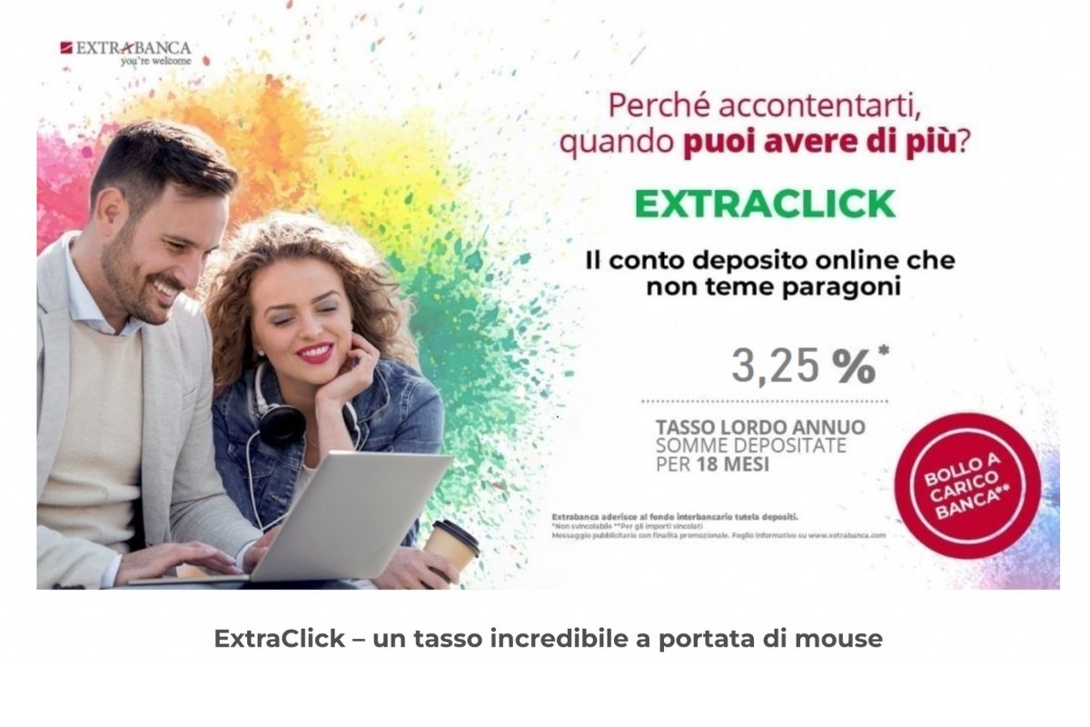 ExtraBanca Conto Deposito: Leggi la Recensione su ExtraClick!