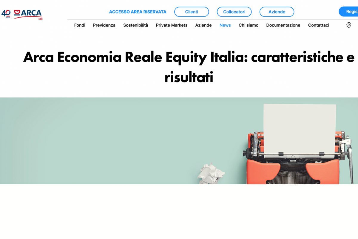 Arca Economia Reale Equity Italia: Opinioni e Recensione
