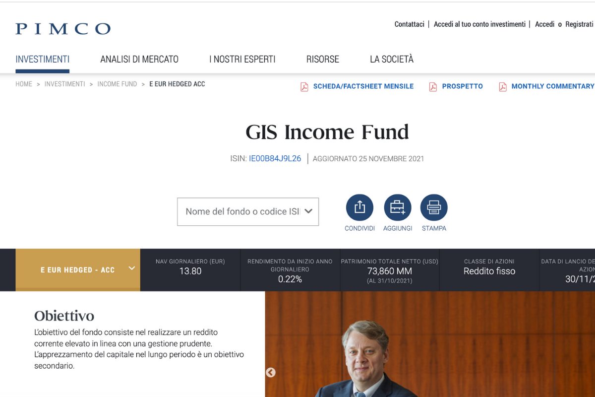 Fondo Pimco Income Fund: Opinioni, Costi e Recensioni
