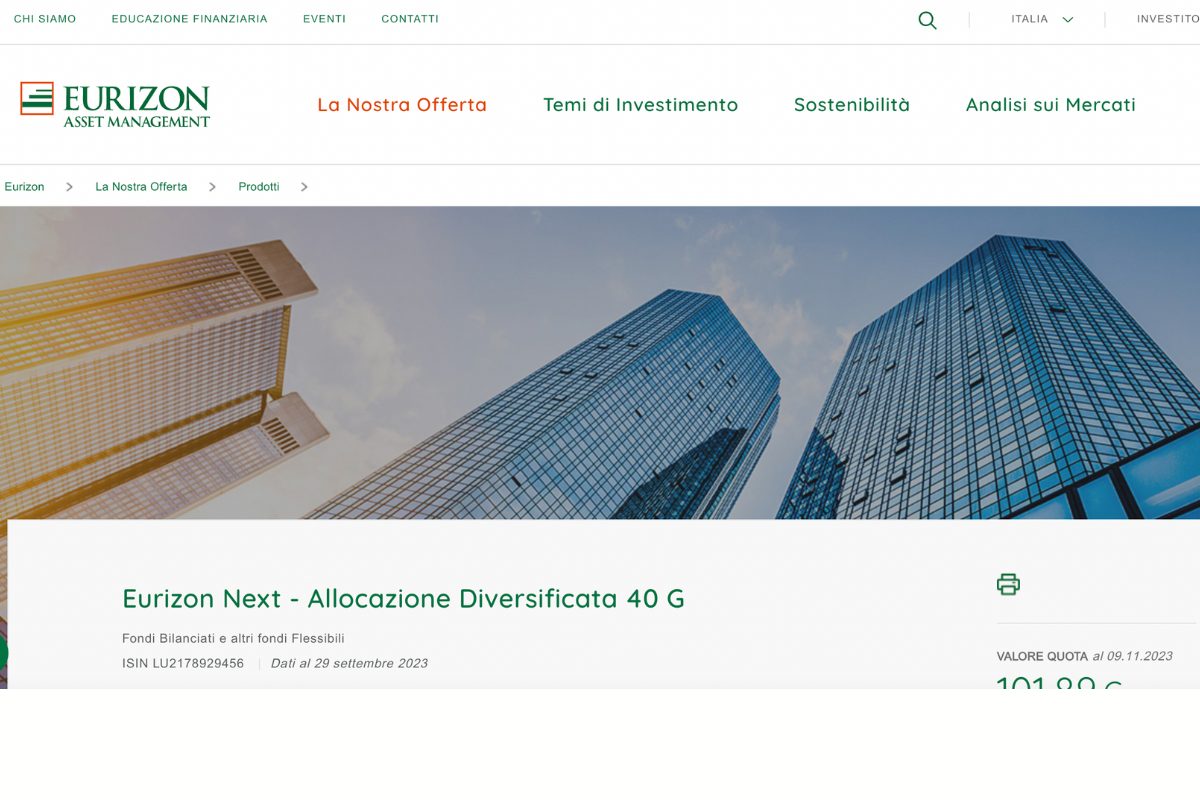 Eurizon Next Allocazione Diversificata 40: Opinioni - LU2178929456