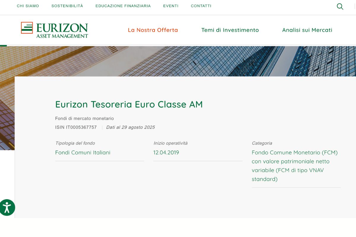 Eurizon Tesoreria Euro: Opinioni - IT0005367757